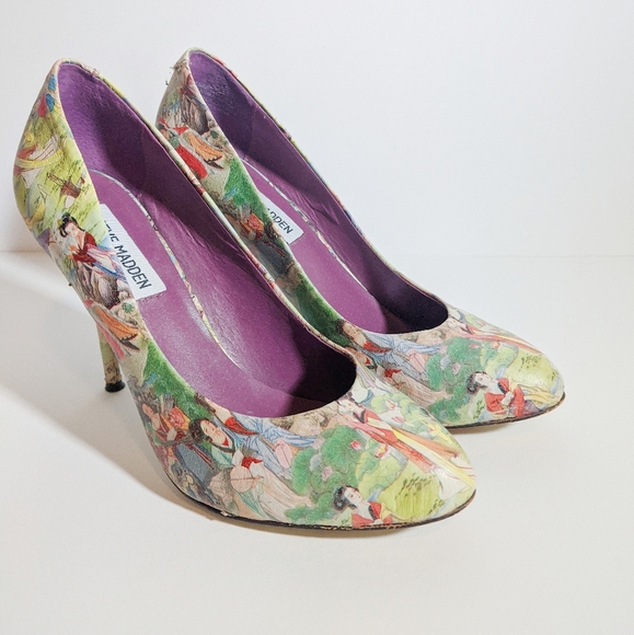 Steve Madden | Shoes | Steve Madden Geisha Girl Pump Asian Unique Heal ...